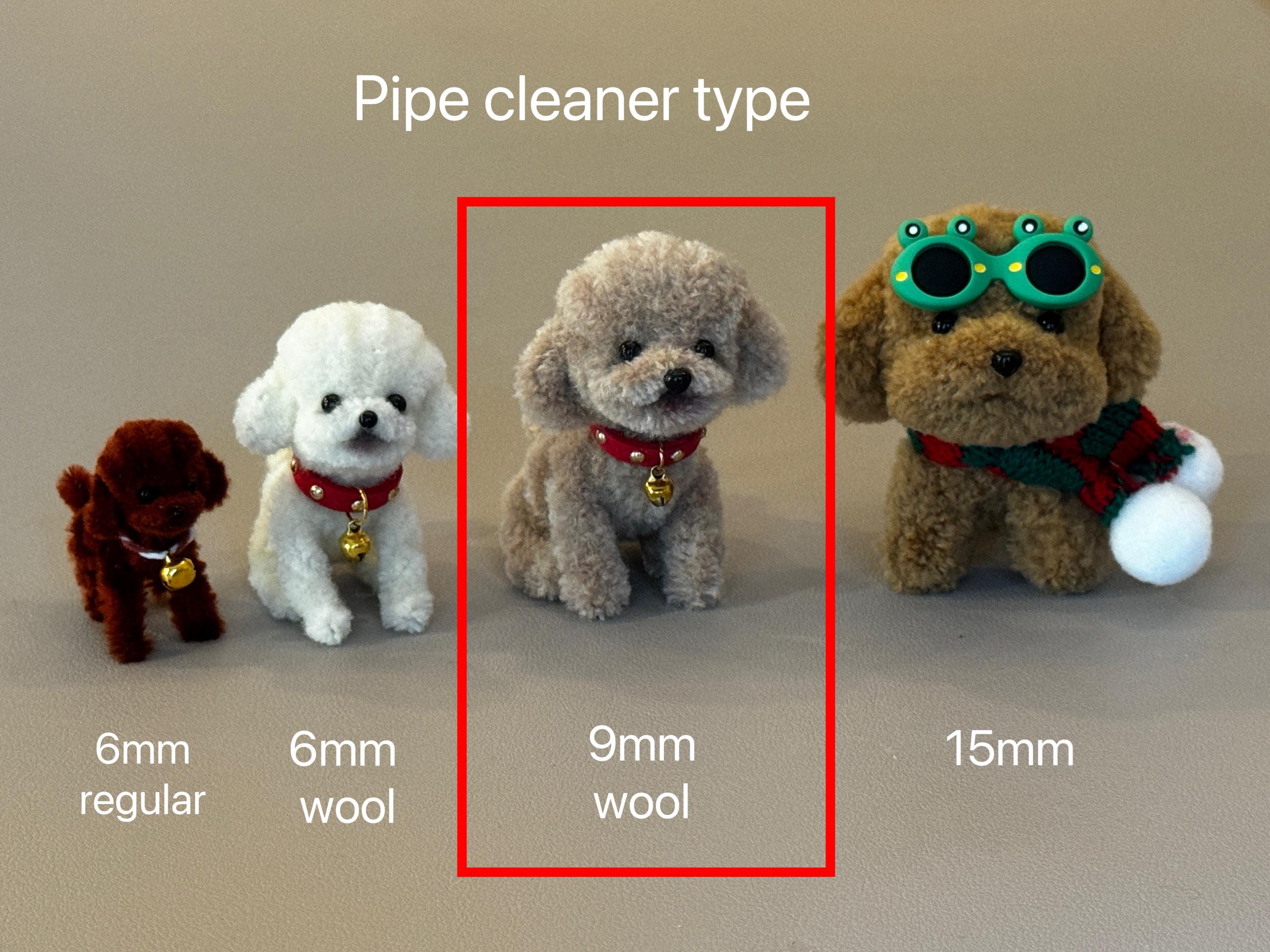 Handmade Miniature Pipe Cleaner Puppy DIY Kit—finished Item, Free DIY ...