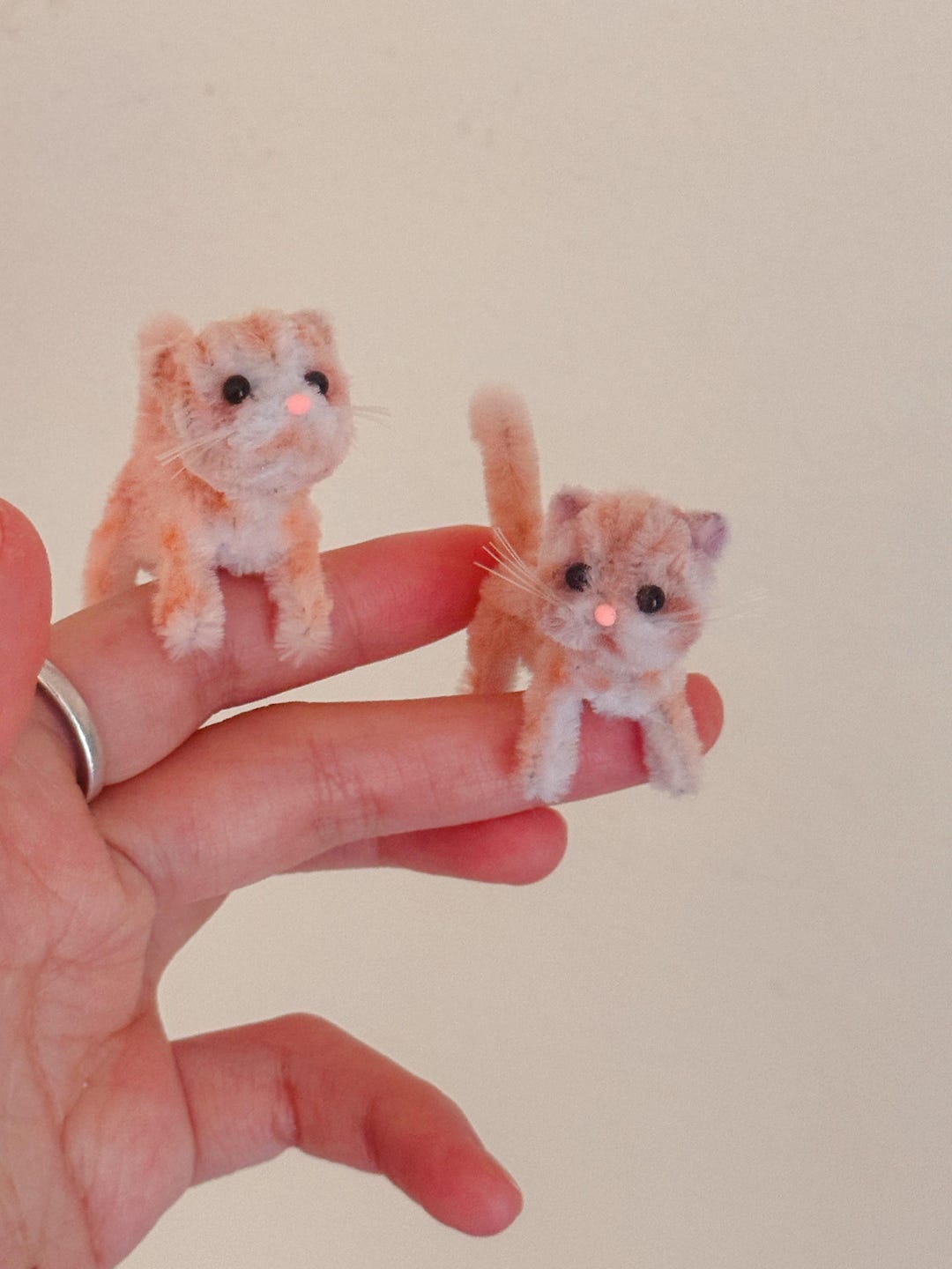 Pipe Cleaner Kitten DIY Kit—finished Item, Free DIY Tutorial, and ...