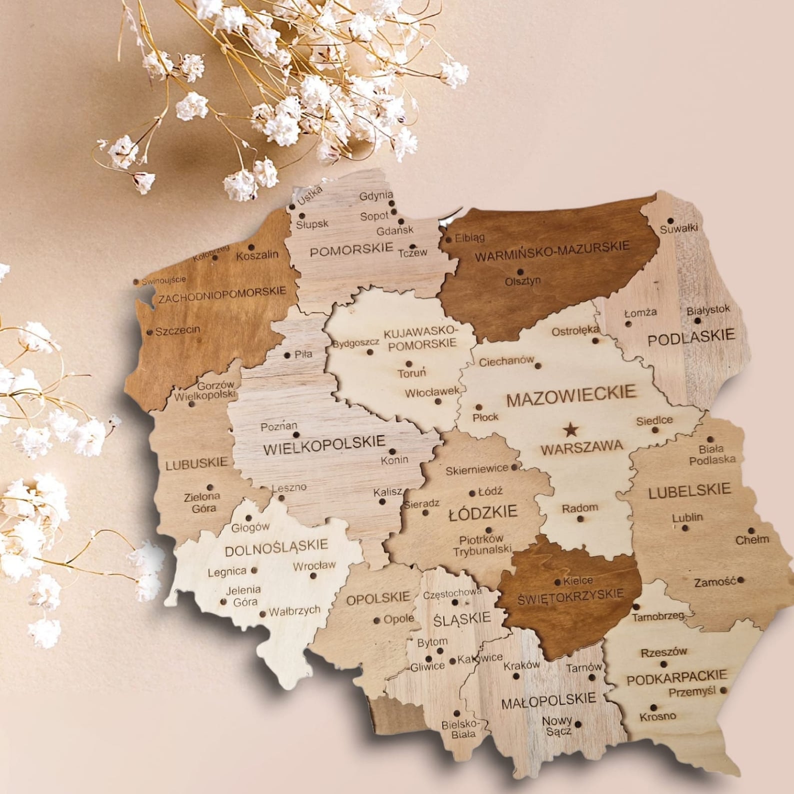 Map of Poland SVG DXF Digital Laser Cut Engrave Files - Etsy