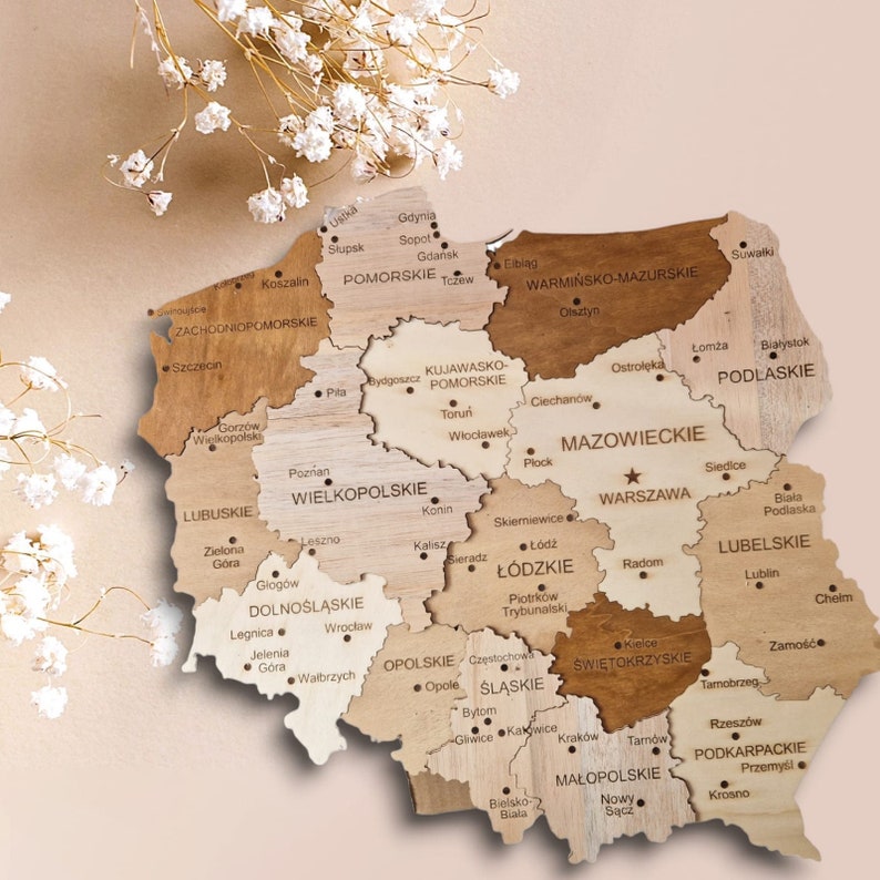 Map of Poland SVG DXF Digital Laser Cut Engrave Files - Etsy