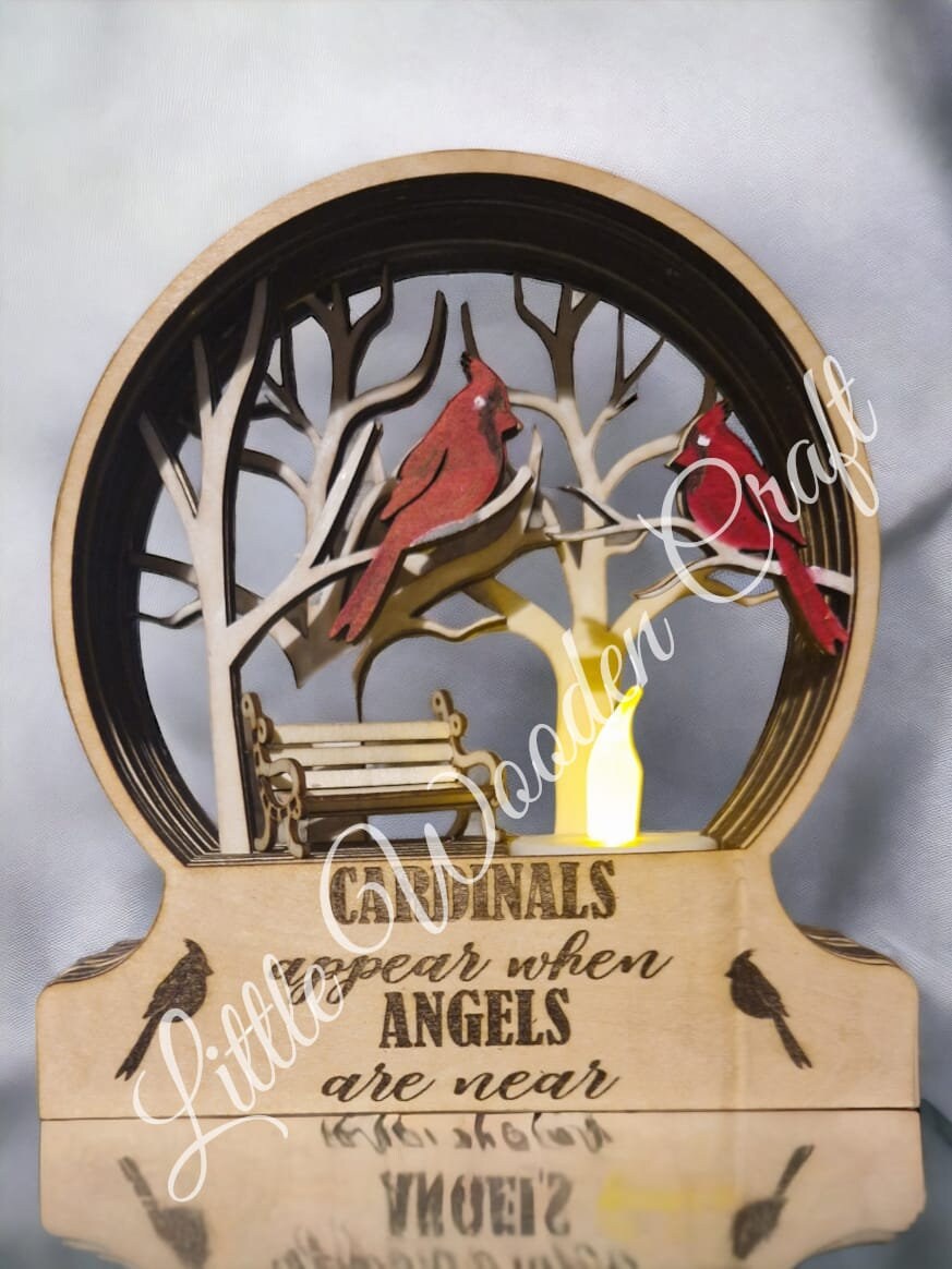 3D Cardinal Bird SVG and DXF File - Etsy