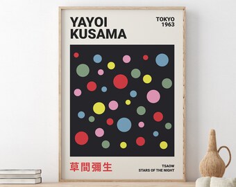 Yayoi Kusama Exhibition Poster Gallery Wall Art Kusama - Etsy