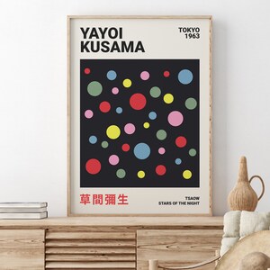Yayoi Kusama Print, Yayoi Kusama Polka Dot, Japanese Art Print, Yayoi ...