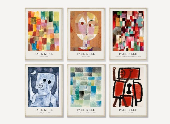 Paul Klee Set of 6 Prints Gallery Wall Set Paul Klee - Etsy