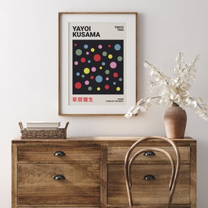 Yayoi Kusama Print, Yayoi Kusama Polka Dot, Japanese Art Print, Yayoi ...