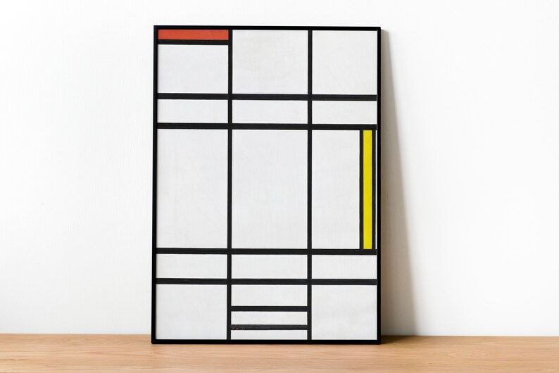 Piet Mondrian Print Piet Mondrian Poster Abstract Wall Art - Etsy