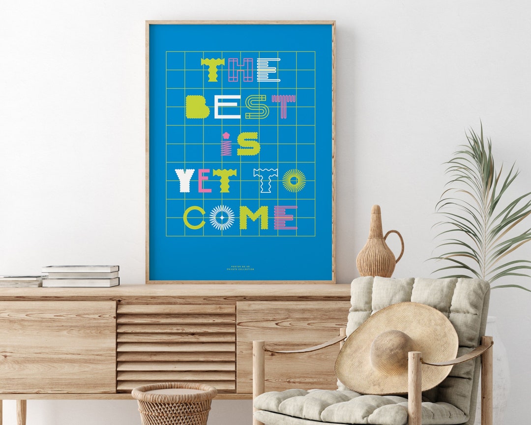 Pastel Typography Poster, Modern Home Art, Contemporary Wall Decor ...