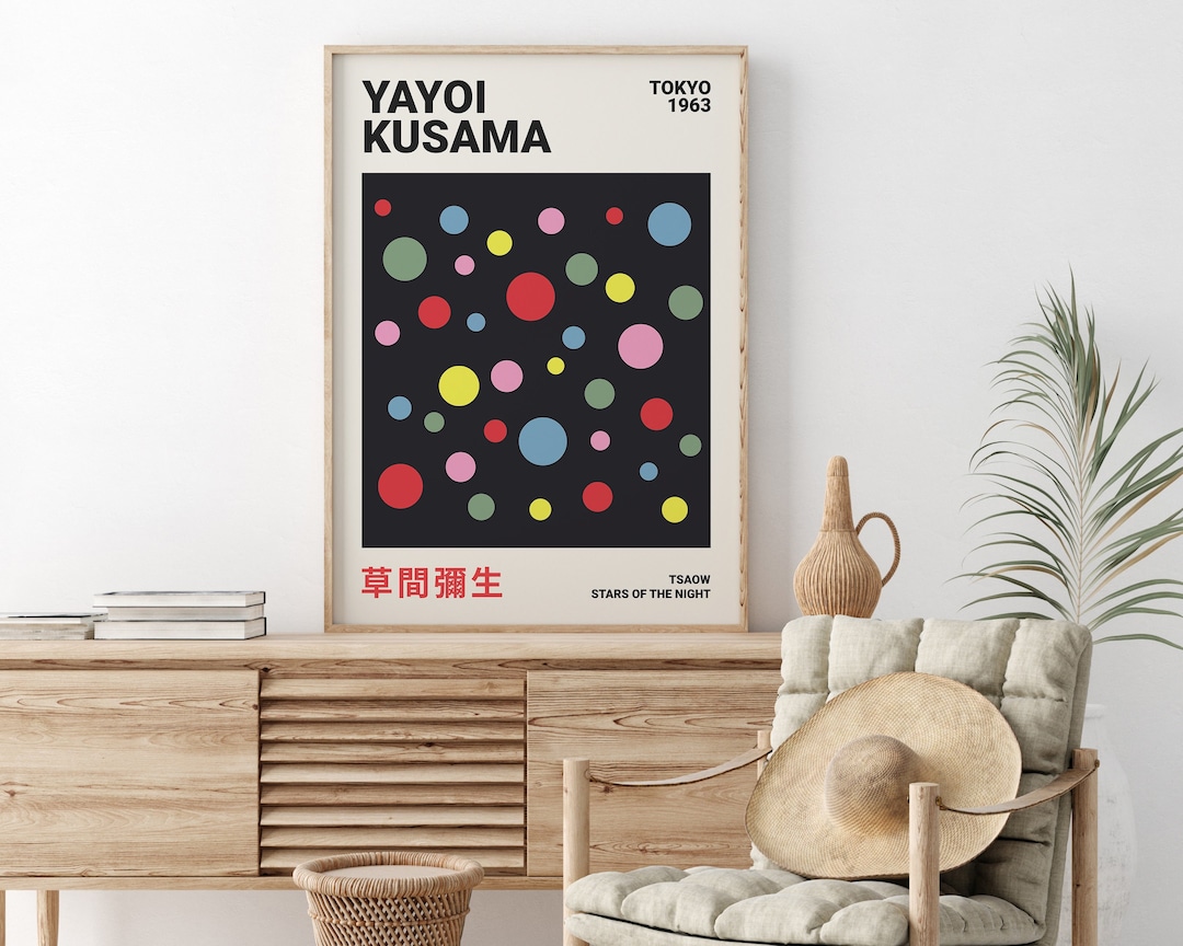 Yayoi Kusama Print, Yayoi Kusama Polka Dot, Japanese Art Print, Yayoi ...