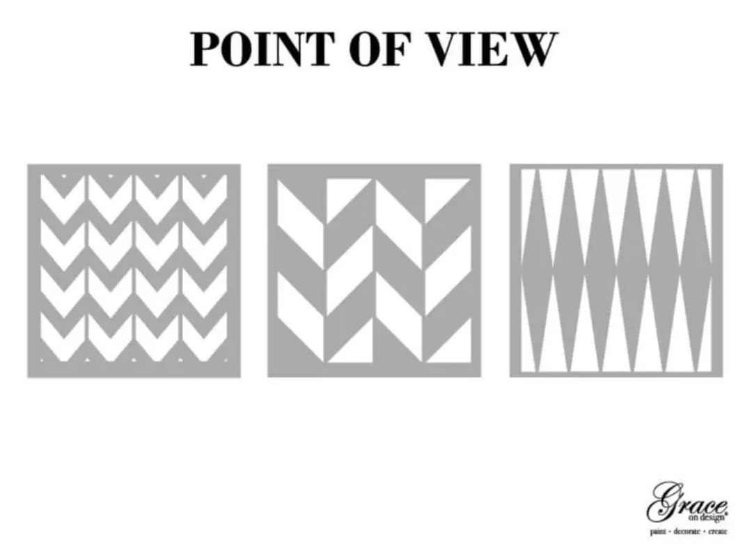 Grace on Design/ Point of View Stencil Pack 12" X 12" * - Etsy