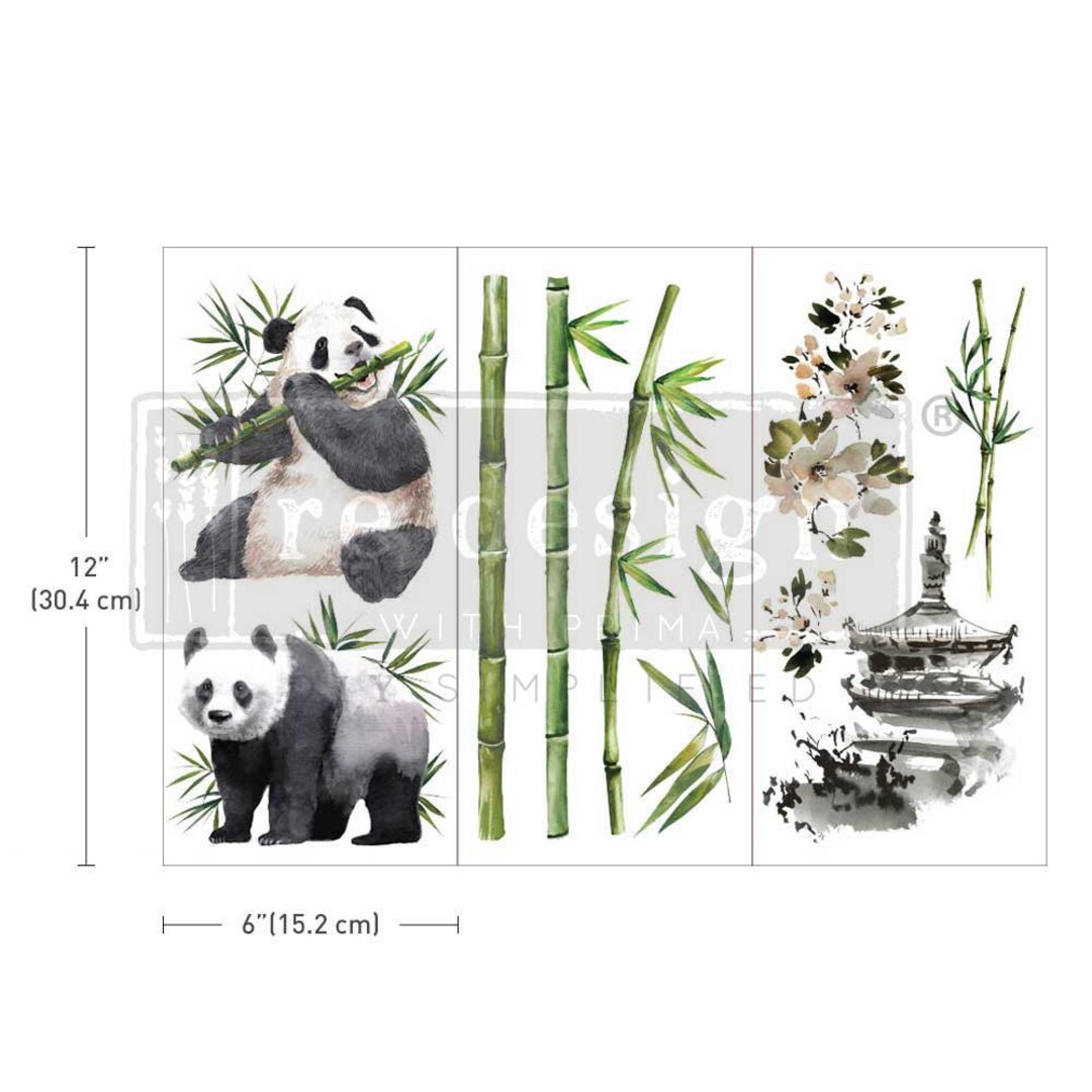 Redesign With Prima/ Panda Sweet Transfers (3 Sheets) (6x12") - Etsy