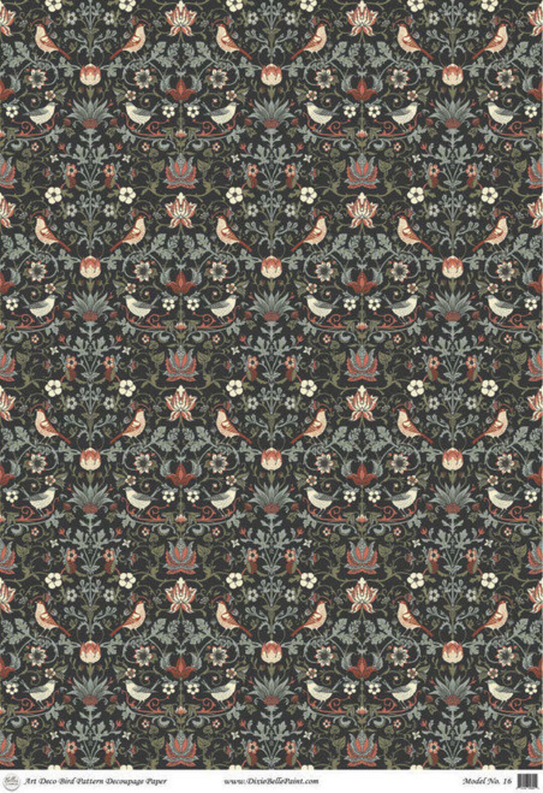 Art Deco Pattern | A1 Rice Decoupage Paper | Dixie Belle - Etsy