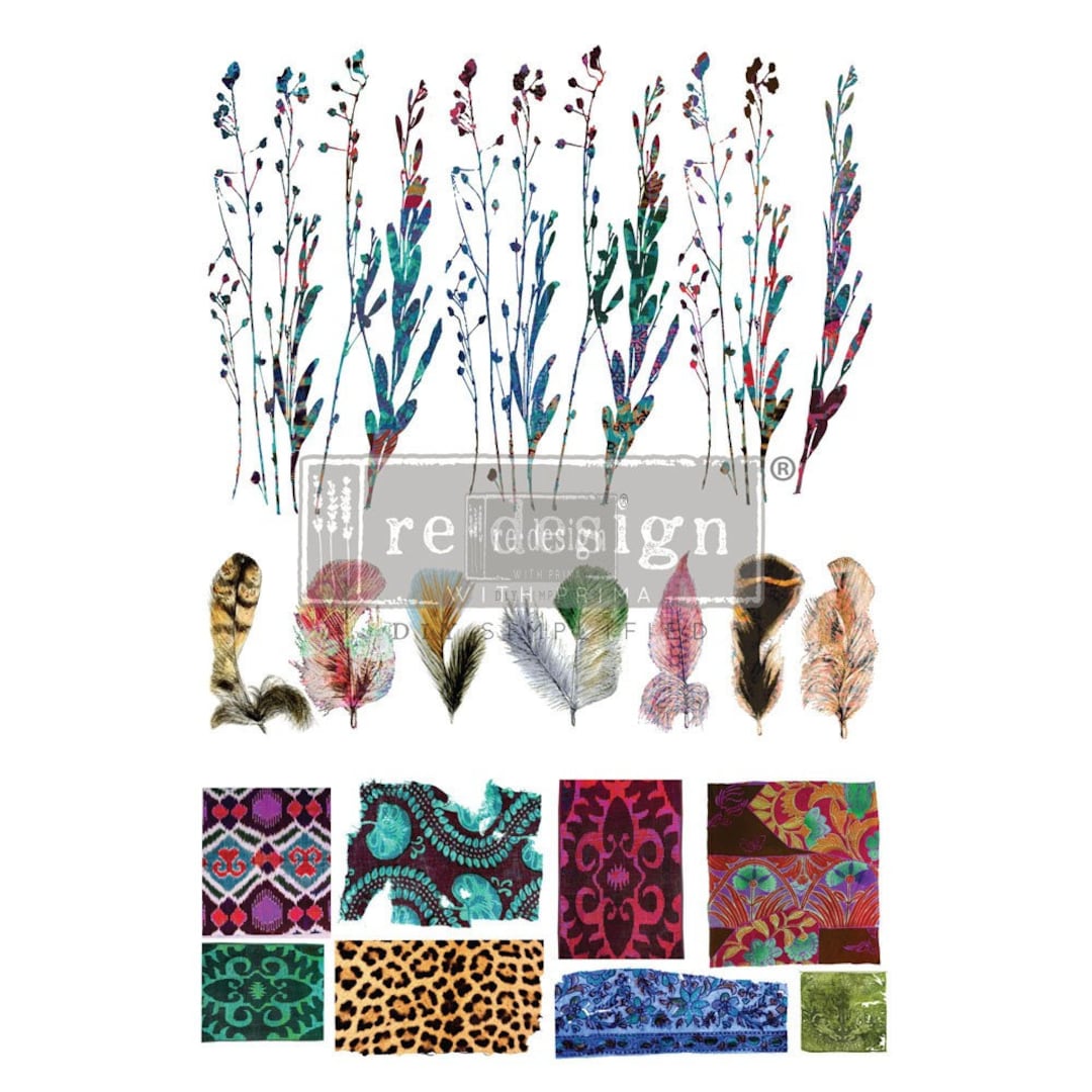 Redesign With Prima/ in Flight Redesign Decor Transfers 22"x32" * - Etsy