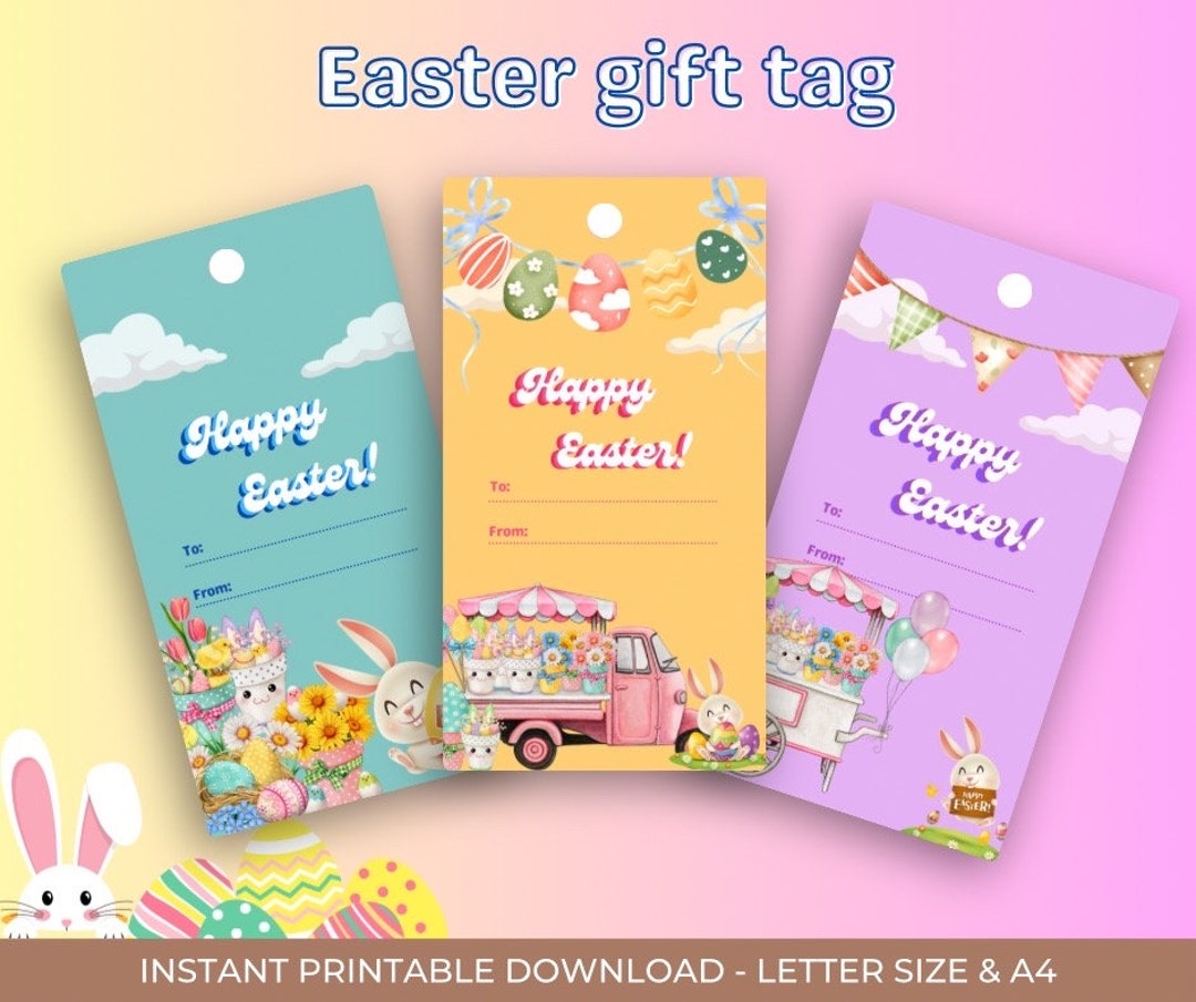 Printable Easter Gift Tag Easter Gift Tag Easter Teacher Gift Tag ...