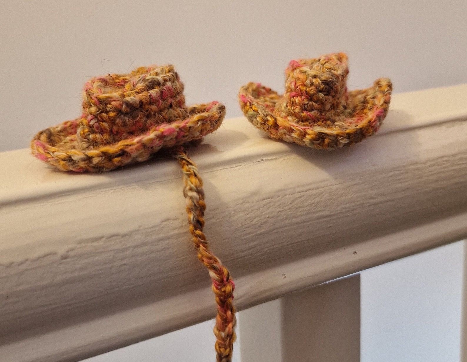 Mini Crochet Cowboy Hat Pattern Bookmark or Car Hanger DIGITAL DOWNLOAD ...