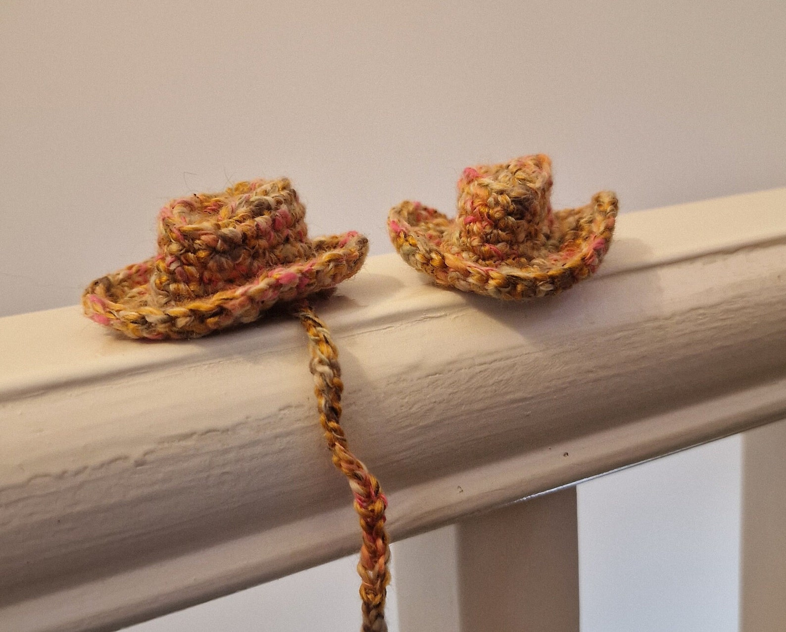 Mini Crochet Cowboy Hat Pattern Bookmark or Car Hanger DIGITAL DOWNLOAD ...