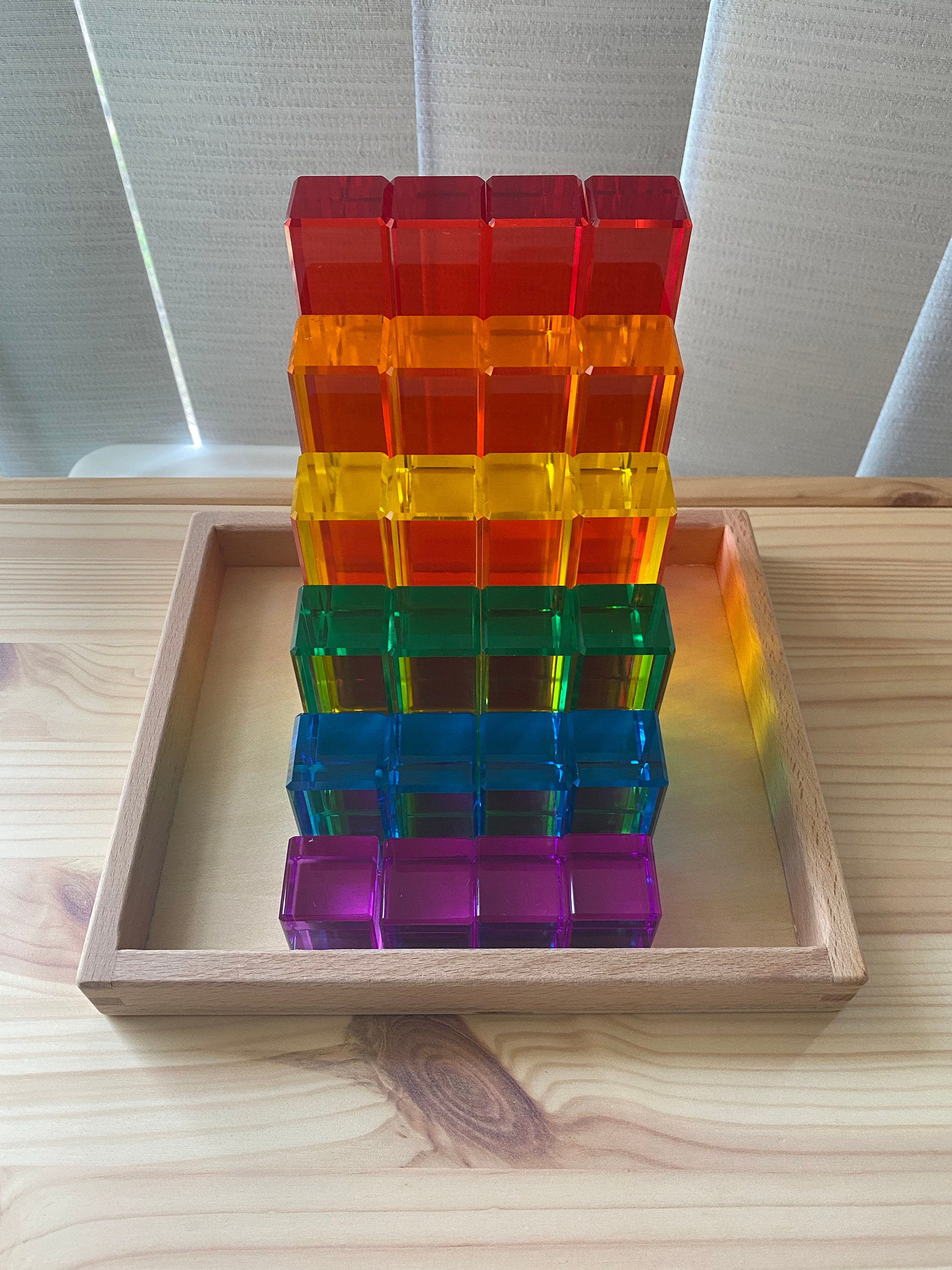 Exclusive Lucite Rainbow Stairs, Lucite Blocks, Acrylic Blocks, High ...