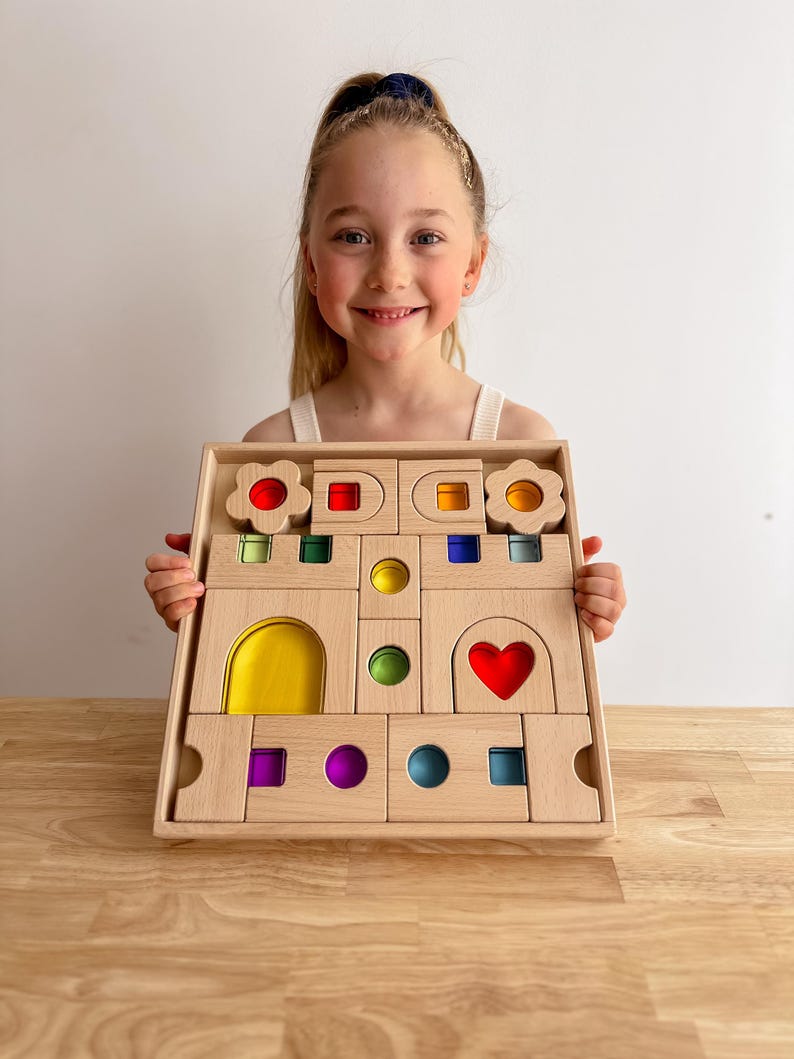 Exclusive Rainbow Lucite Kingdom, Lucite Blocks, Acrylic Blocks, Wooden ...