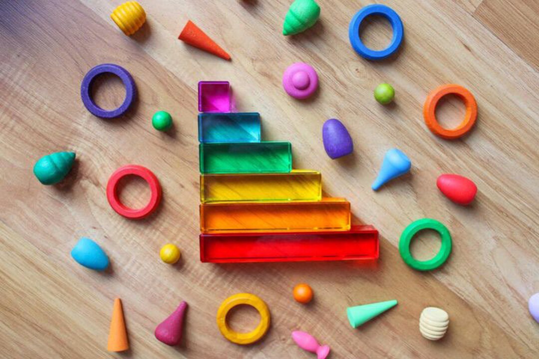 Exclusive Lucite Rainbow Stairs, Lucite Blocks, Acrylic Blocks, High ...