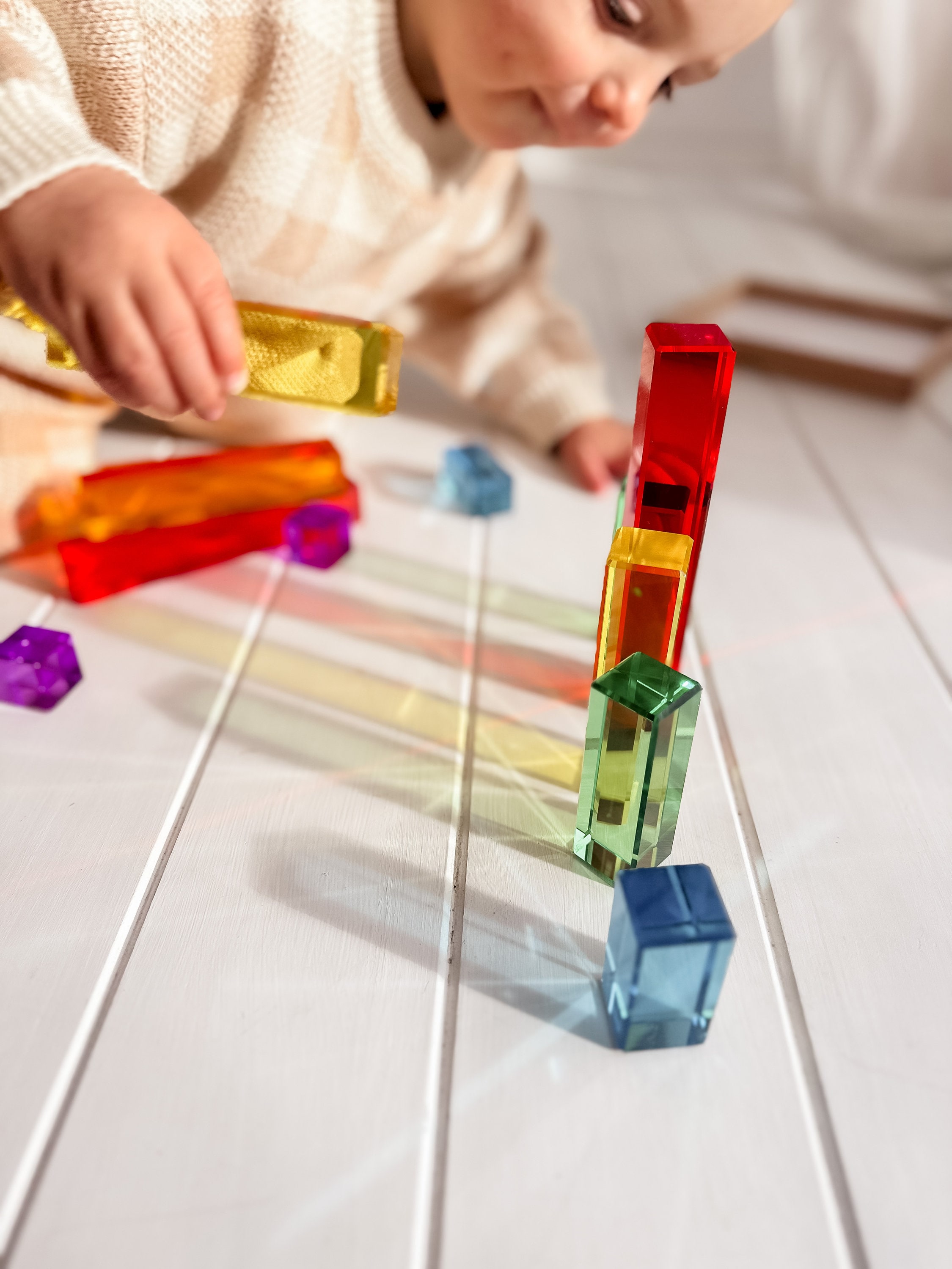 Exclusive Lucite Rainbow Stairs, Lucite Blocks, Acrylic Blocks, High ...