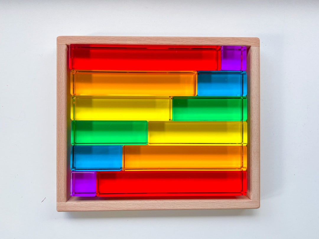 Exclusive Lucite Rainbow Stairs Lucite Blocks Acrylic - Etsy