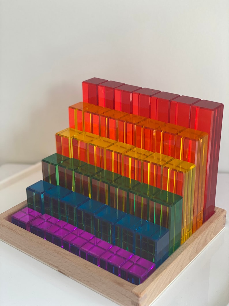 Exclusive Lucite Rainbow Stairs, Lucite Blocks, Acrylic Blocks, High ...