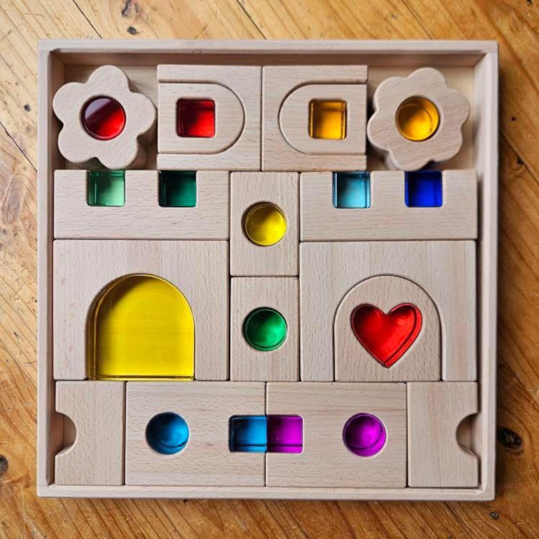 Exclusive Rainbow Lucite Kingdom, Lucite Blocks, Acrylic Blocks, Wooden ...