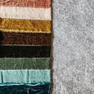 Silk Velvet Ribbon | *RESTOCK | Hand Torn, Raw Edge | Ribbon for ...