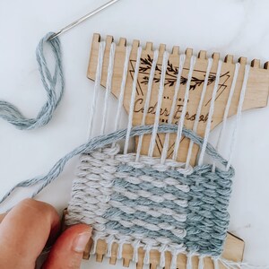 Super Mini Weaving Loom | Hand Loom for Coasters & Mug Rugs | Wood ...