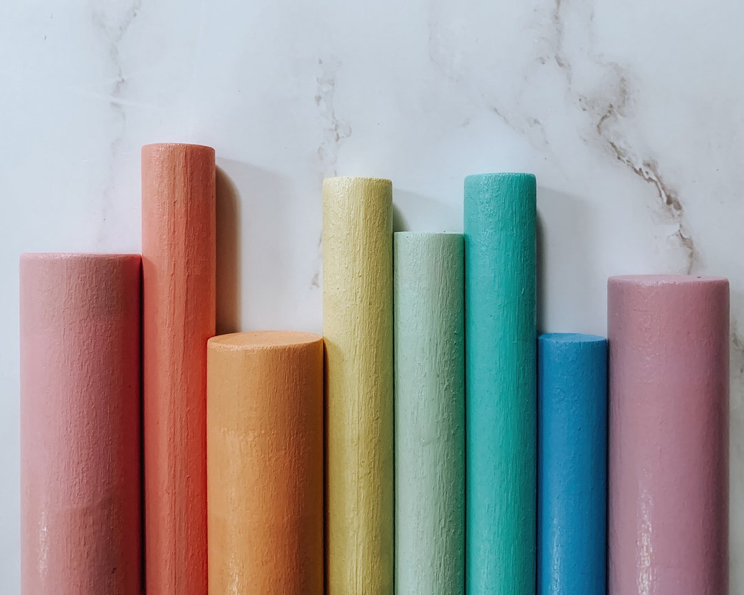 Painted Wood Dowels | Various Sizes | Fun Pastel Hanging Rods for ...