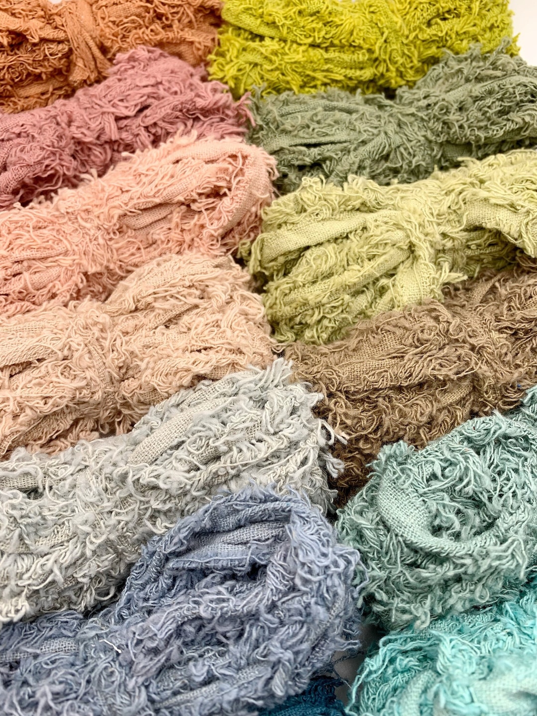 Cotton Frizz Ribbon | *new Colors | Mini Bundles | 5 Yards - 15 Foot ...