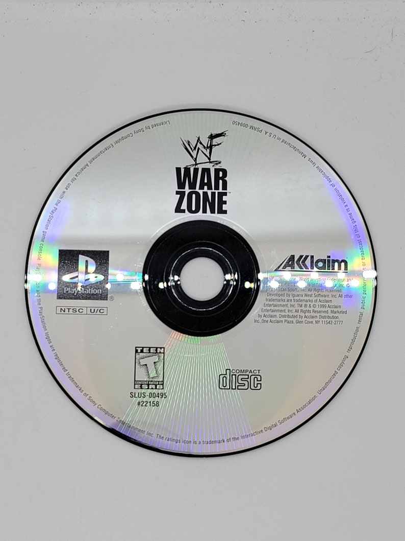 WWF War Zone Playstation Game PS1 Game - Etsy