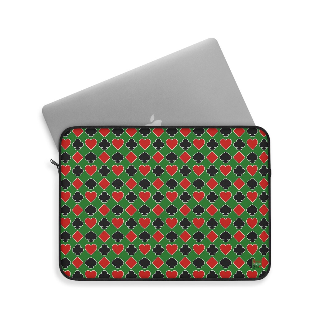 Card Suit Design Laptop Sleeve: Perfect Tech Companion for Bridge ...