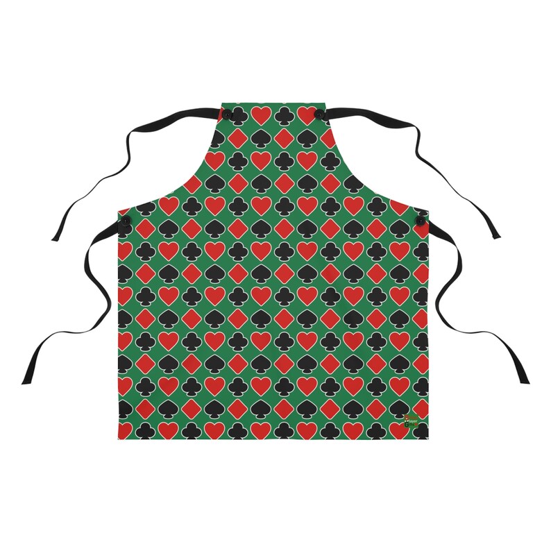 Apron for Bridge Player Mom/dad Celebrating Love for Cooking and Bridge ...