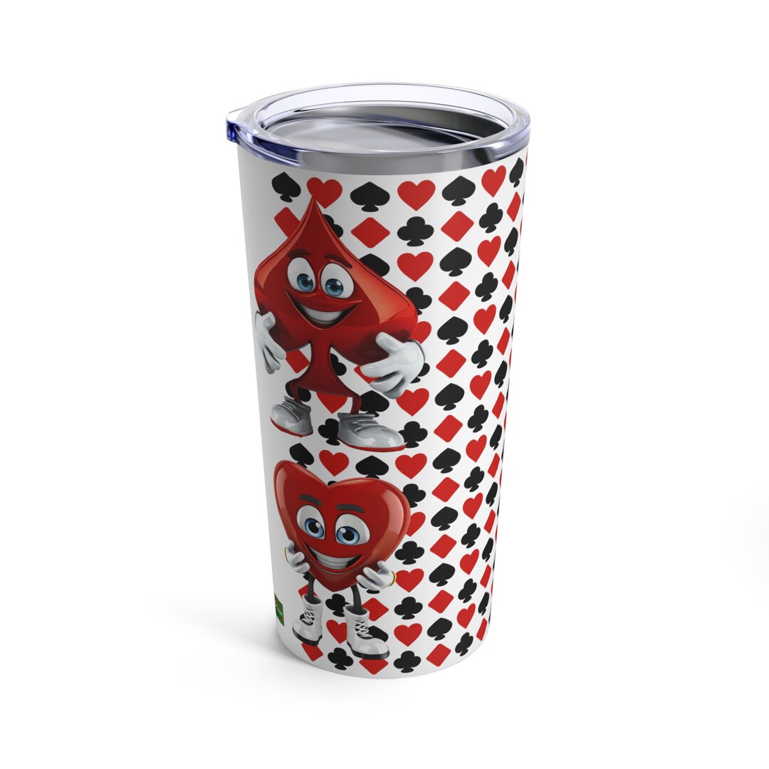 Bridge Card Suits Tumbler: Stainless Steel Gift for Card Players - Etsy