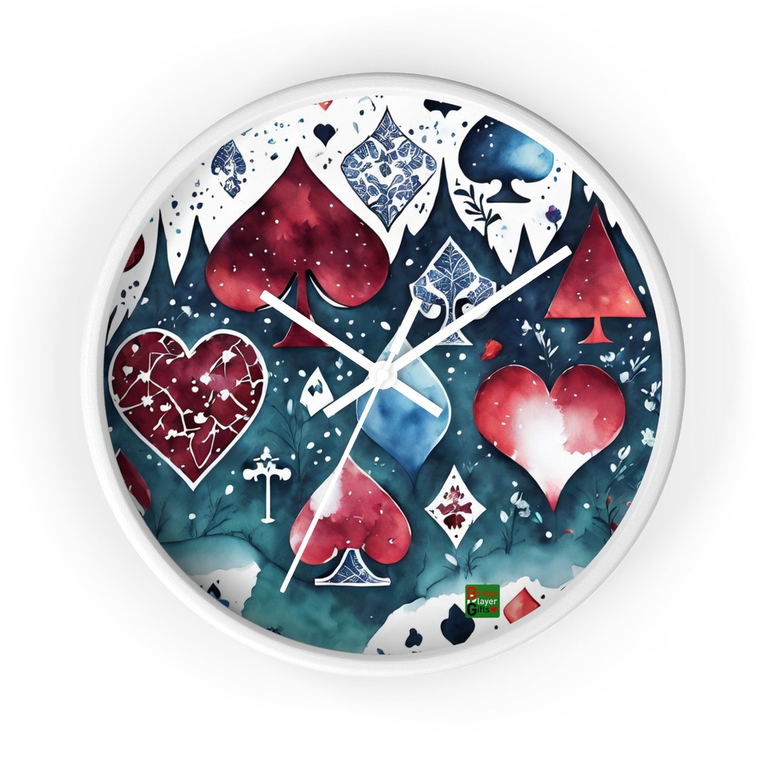Unique Christmas Bridge Wall Clock Perfect Gift for Bridge Players 2024 ...