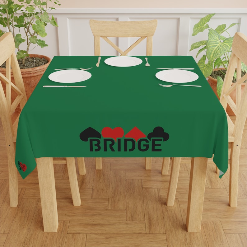 Personalized Bridge Symbols Square Tablecloth, 55.1 X 55.1 - Etsy
