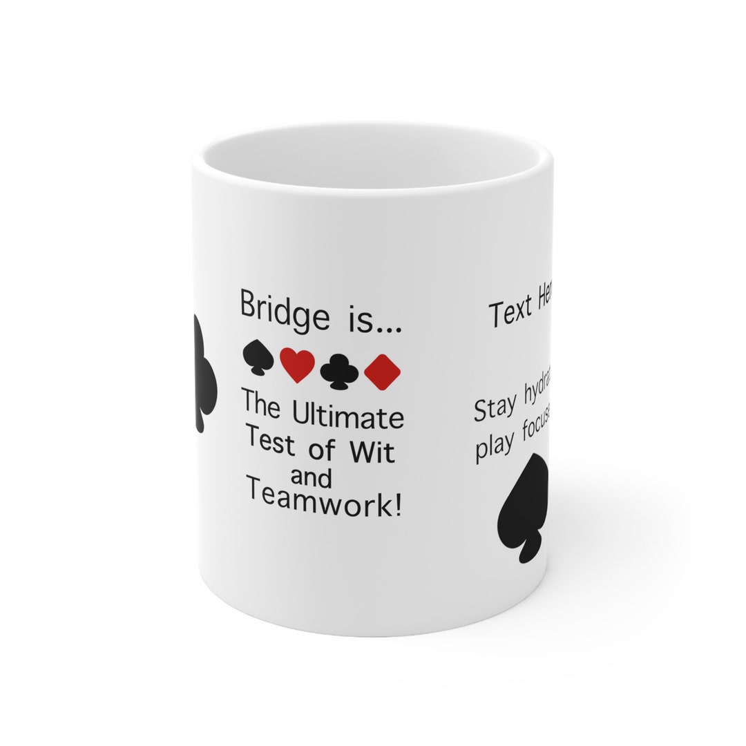 Personalized Bridge Player's Dream -ceramic Mug With Bridge Quotes ...