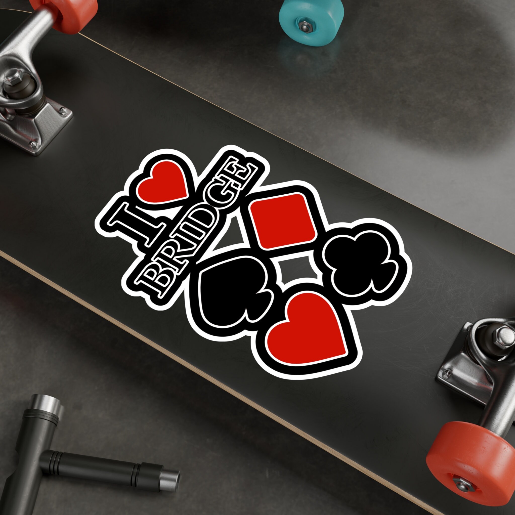 Bridge Game Vinyl Decals, Bridge Partner Gift - Etsy