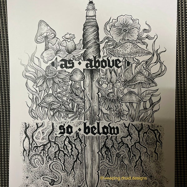 As Above so Below - Etsy