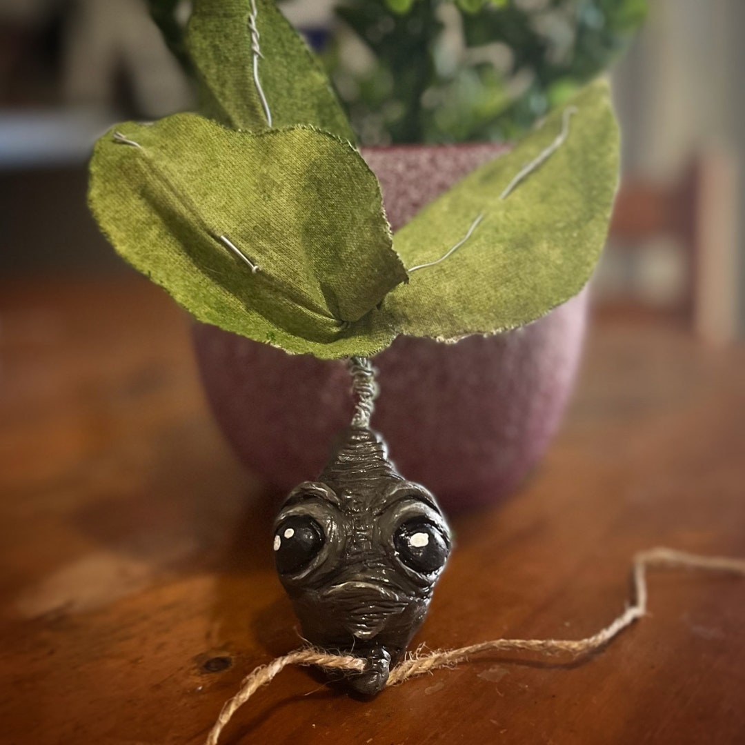 Baby Mandrake Sculpture Decor Mandragora Indoor Polymer Clay Witchy Art ...