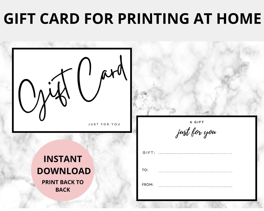 Gift Certificate Template, Editable Gift Card Template, Gift Voucher ...