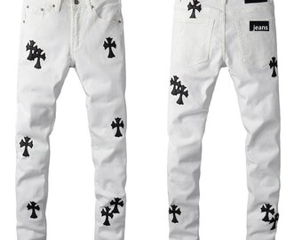 Black Cross Jeans - Etsy