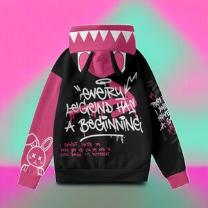 Arcane Jinx Cosplay Unisex Cat Ear Jinx Hoodie - Etsy