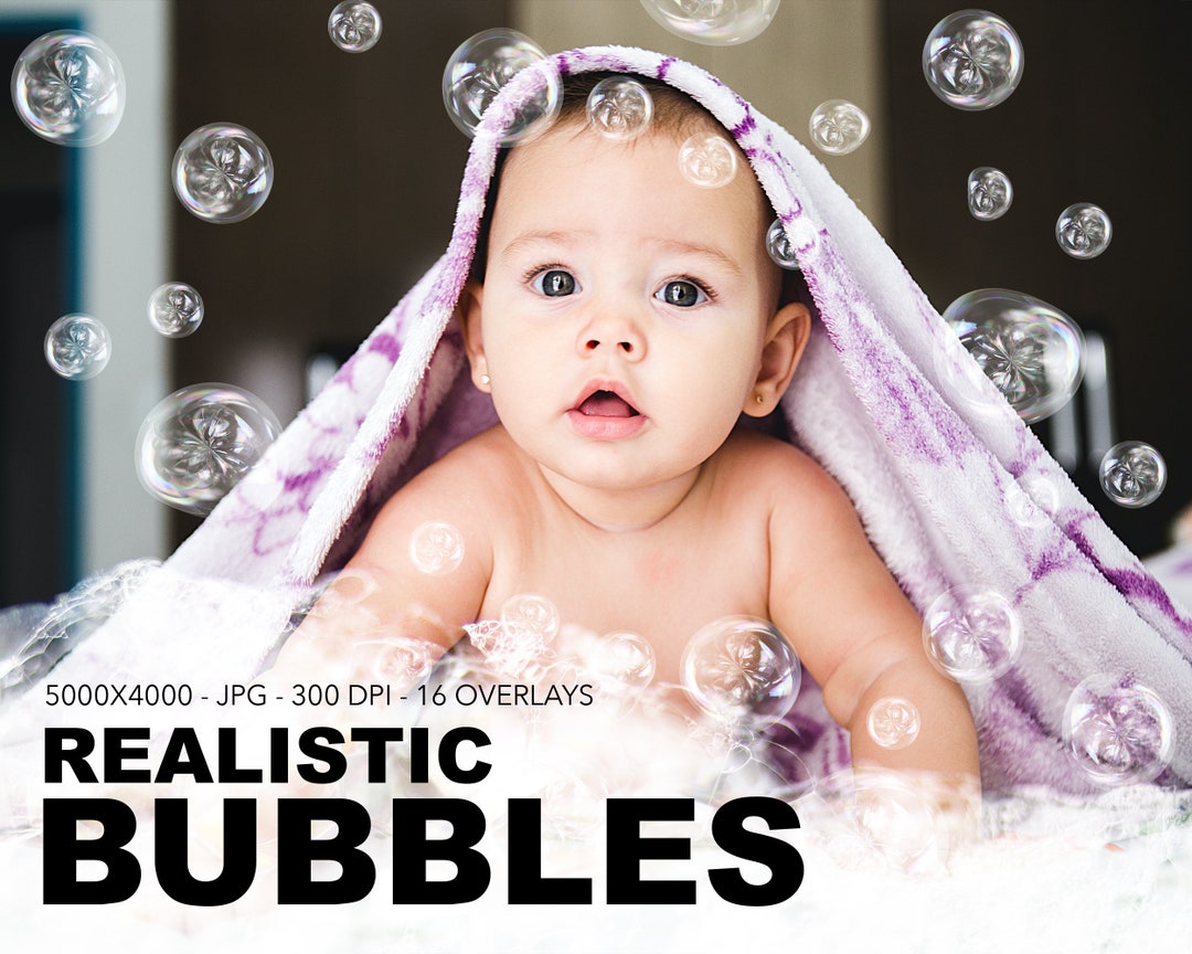 Realistic Bubbles Overlays Photography Editing Photoshop - Etsy
