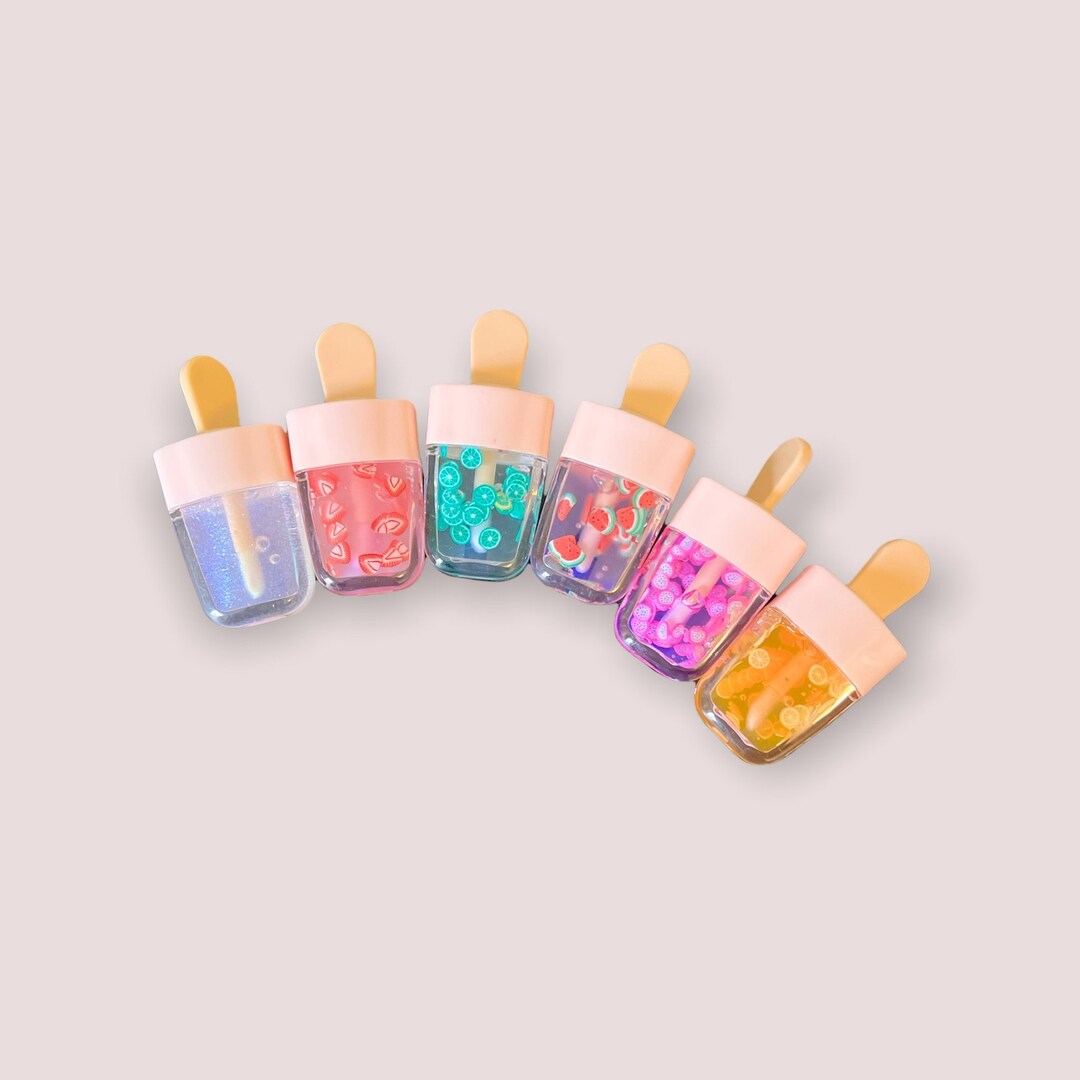 Ice Cream Shaped Lip Gloss/lip Gloss/icy Gloss/fruity Gloss/natural Lip ...