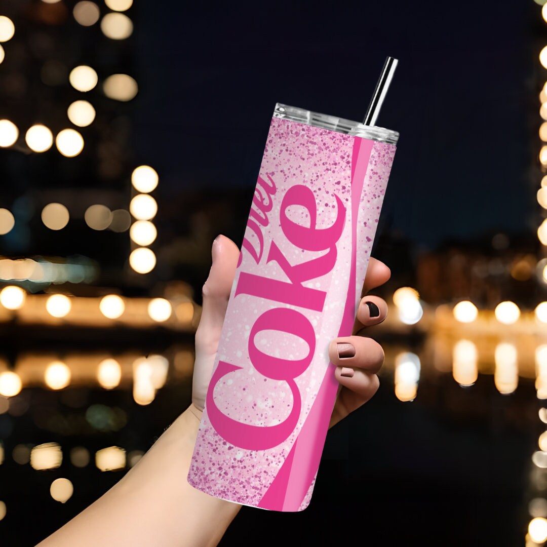 Bright Pink Coca Cola and Diet Coke/ Coca Cola/ Coca Cola Tumbler/ Gift ...