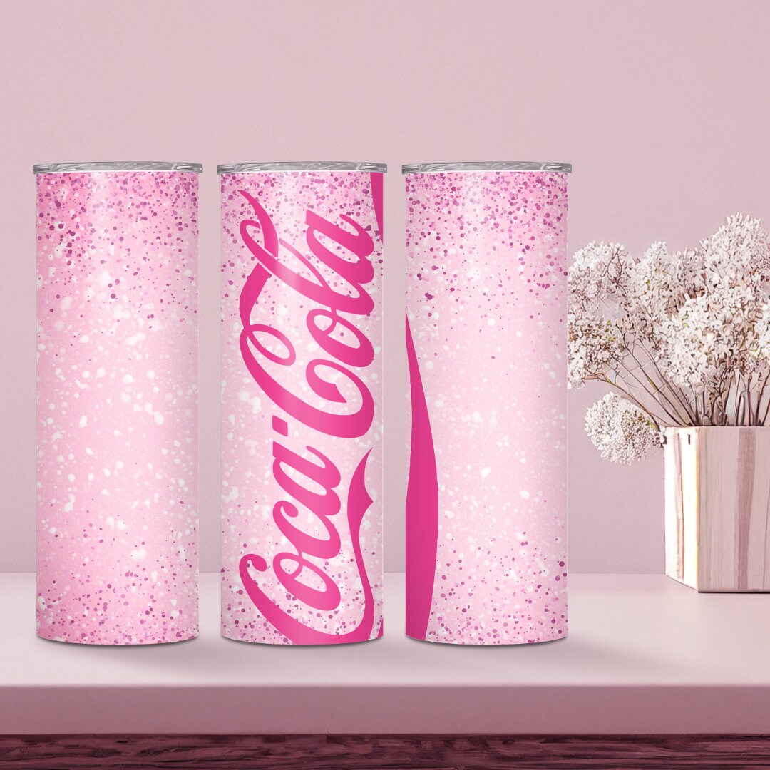 Bright Pink Coca Cola and Diet Coke/ Coca Cola/ Coca Cola Tumbler/ Gift ...