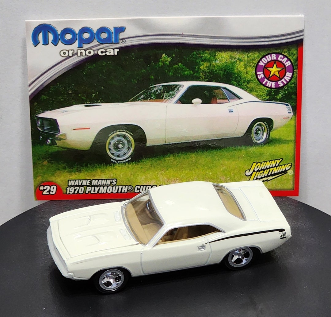 Vintage Johnny Lightning, 1970 Plymouth Cuda 340 - Etsy