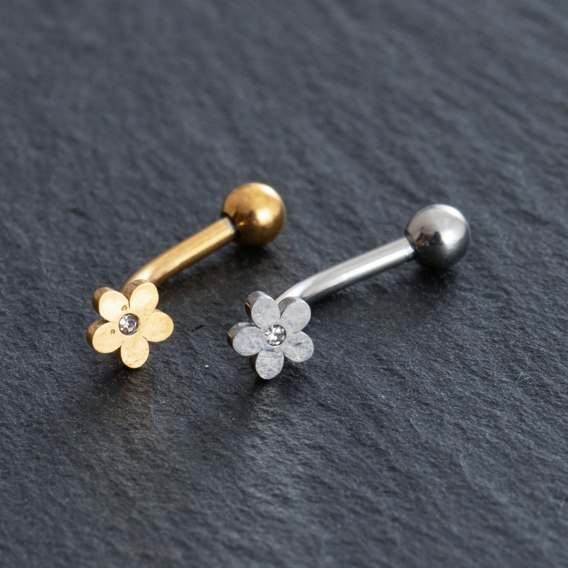 16g Flower Eyebrow, Eyebrow Ring, Rook Barbell, Body Piercing Jewelry ...
