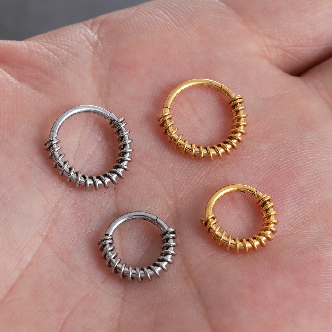 Septum Ring,nose Ring,tribal Clicker,nose Septum Jewelry. Bohemian ...